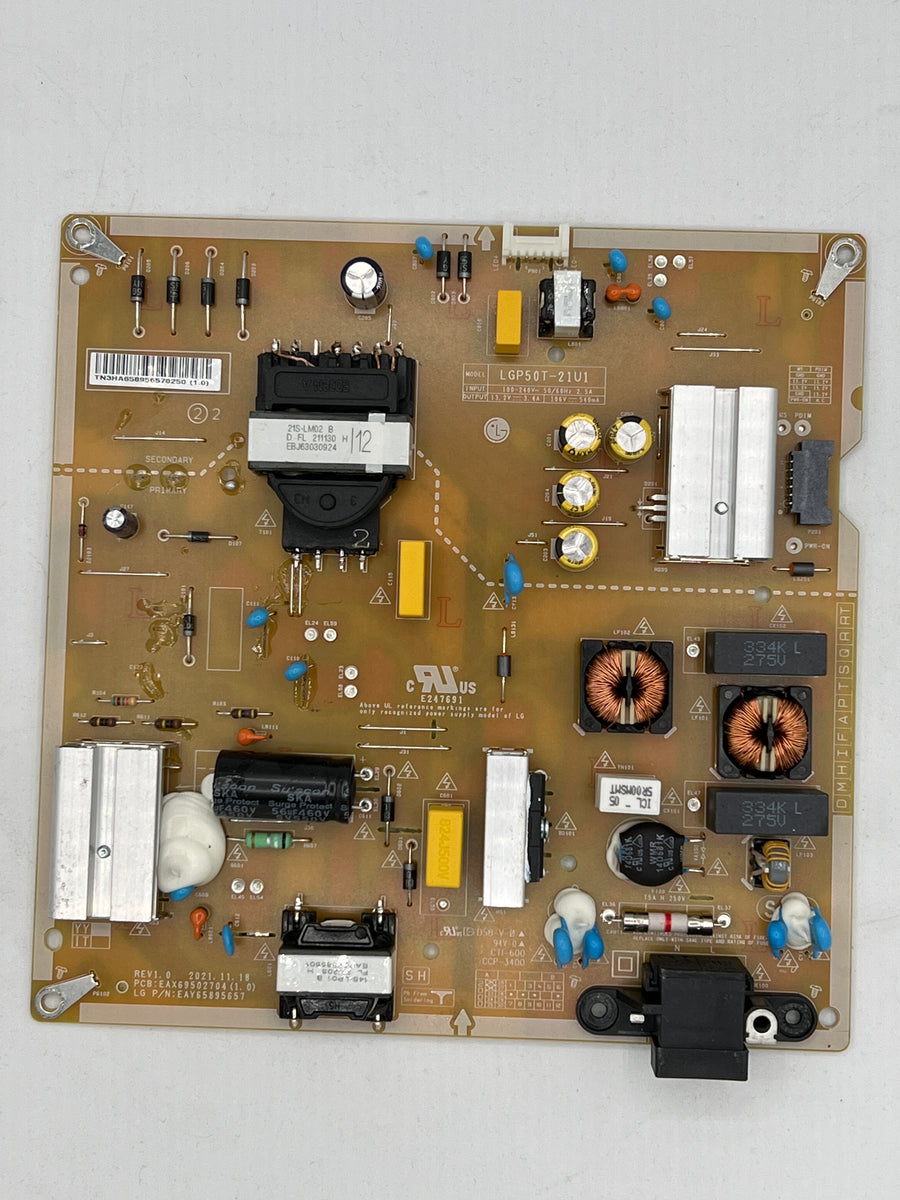 EAY65895657 POWERBOARD FOR AN LG TV(50UQ7590PUB) – Choice Components